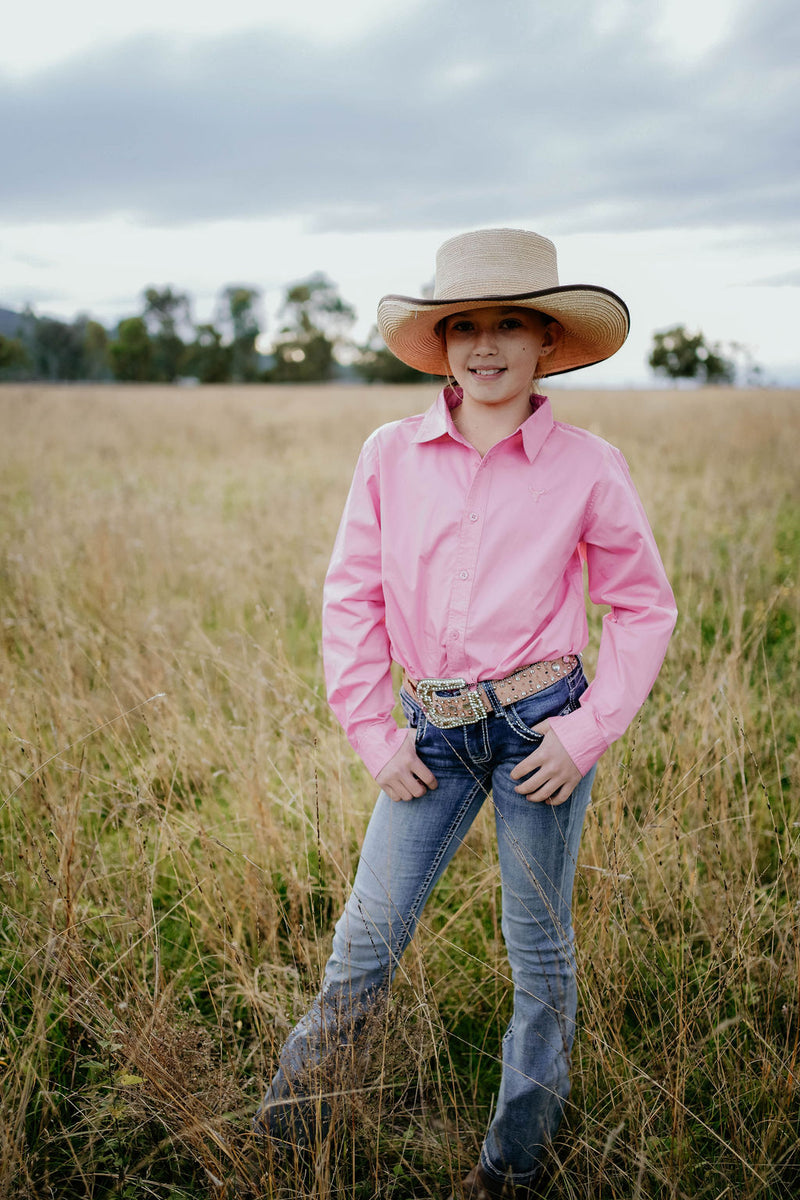 "All Rounder" Pink Long Sleeve Shirto – Little Windmill Clothing Co Pty ...